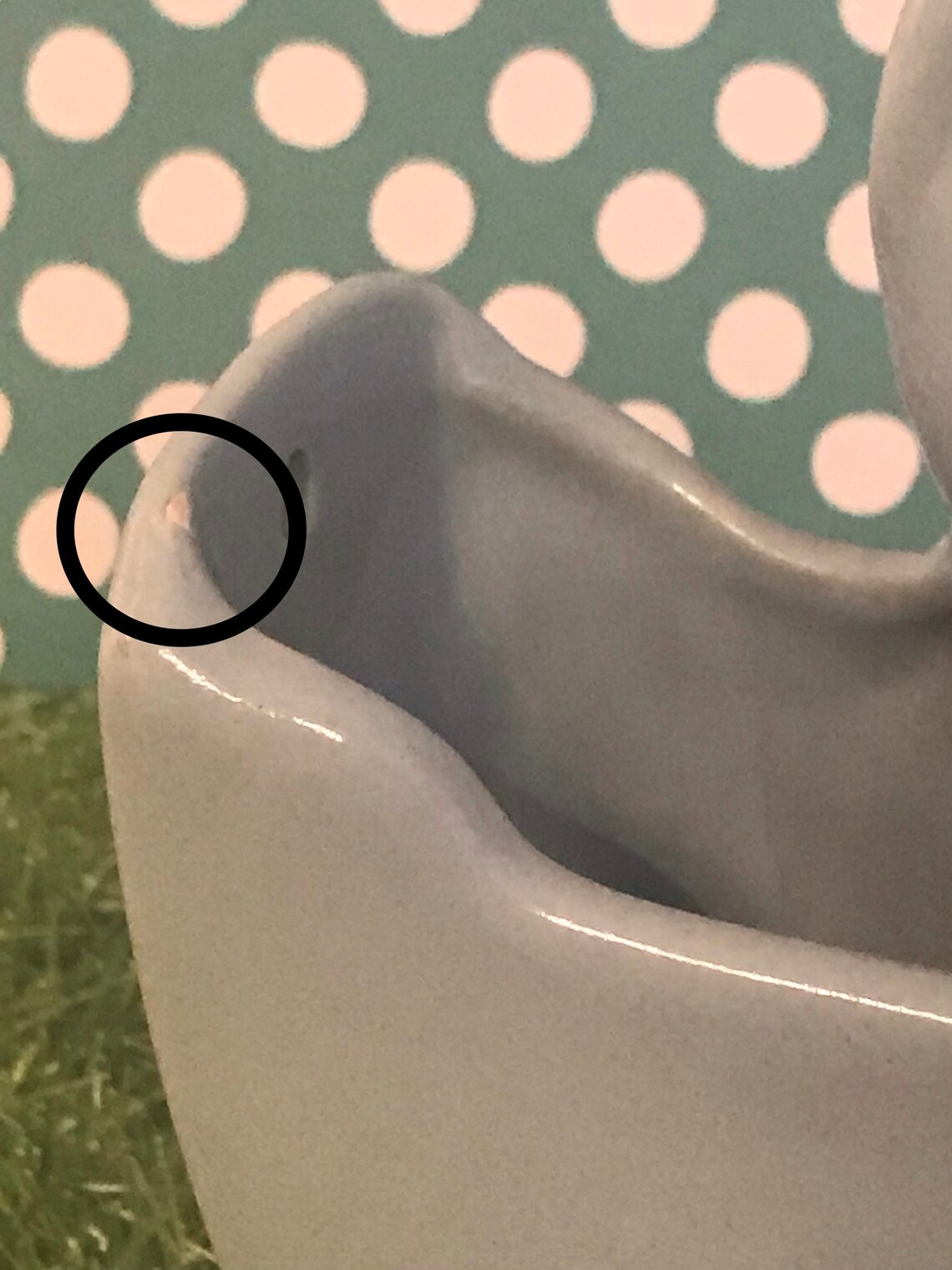 Haeger Pottery Blue Stork Cradle Planter - Blue Nursery Decor ** - Etsy