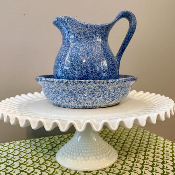 Pitcher and Bowl Set - Etsy