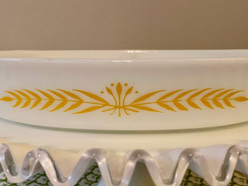 Vintage Pyrex Promotional Royal Wheat Divided Dish 1.5 Quart | Etsy