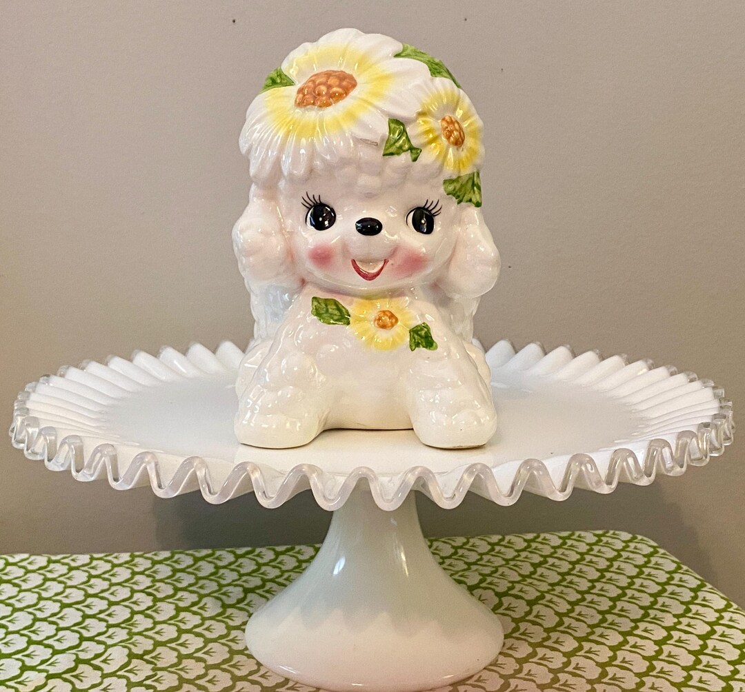 Vintage Relpo Ceramic Lamb Planter With Yellow Daisies #5966 - Etsy