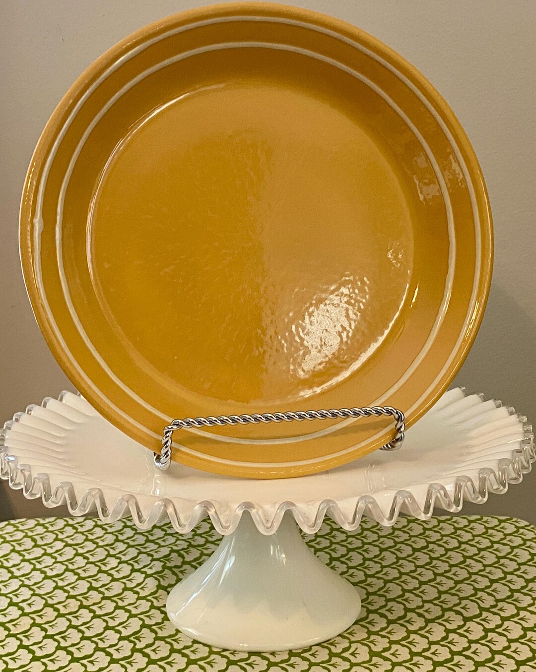 1 Primitive Reproduction Yellowware Dinner Plate by Ragon House 10.75 ...