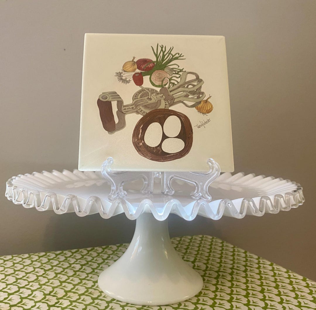 Vintage Wendy Wheeler Ceramic Tile Trivet/hot Plate/kitchen Wall Decor ...