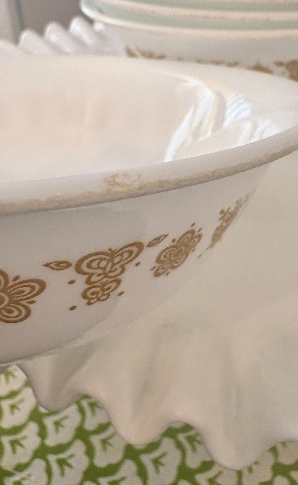 Vintage Corelle Butterfly Gold Cereal Bowl: Harvest Gold Kitchen Decor ...