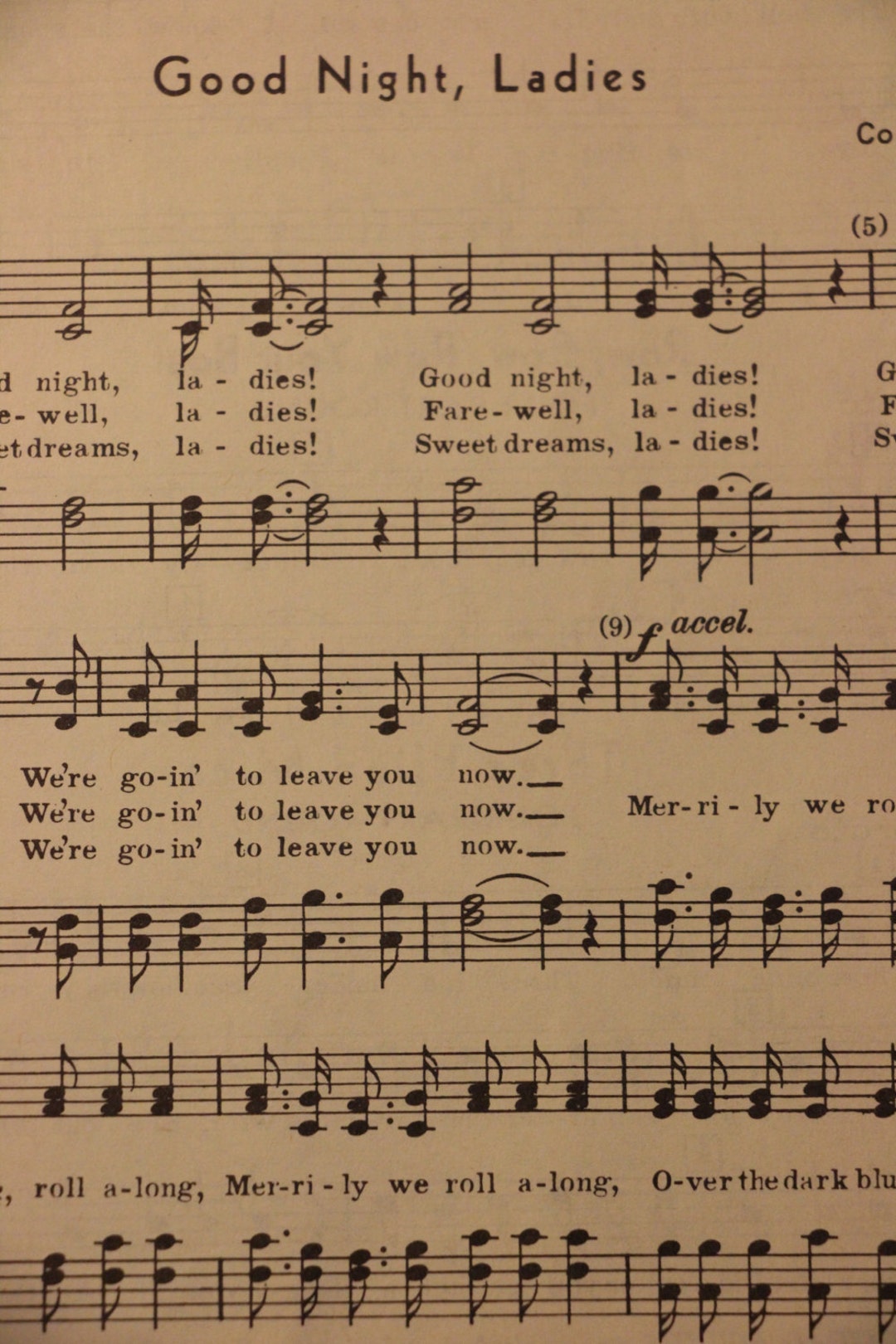 Goodnight Ladies Vintage Music Digital Download - Etsy