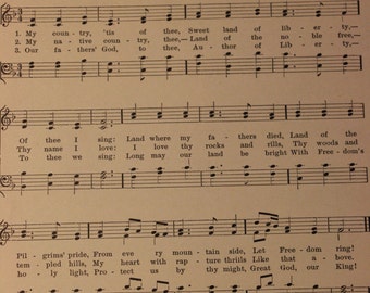 My Country Tis of Thee (america) - Digital Download Patriotic Sheet ...