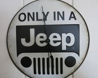 Jeep wall clock | Etsy