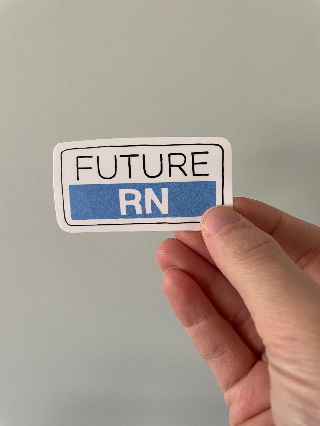 Future RN Badge Sticker - Etsy