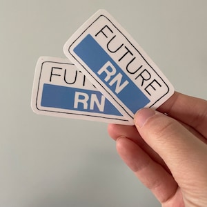 Future RN Badge Sticker - Etsy