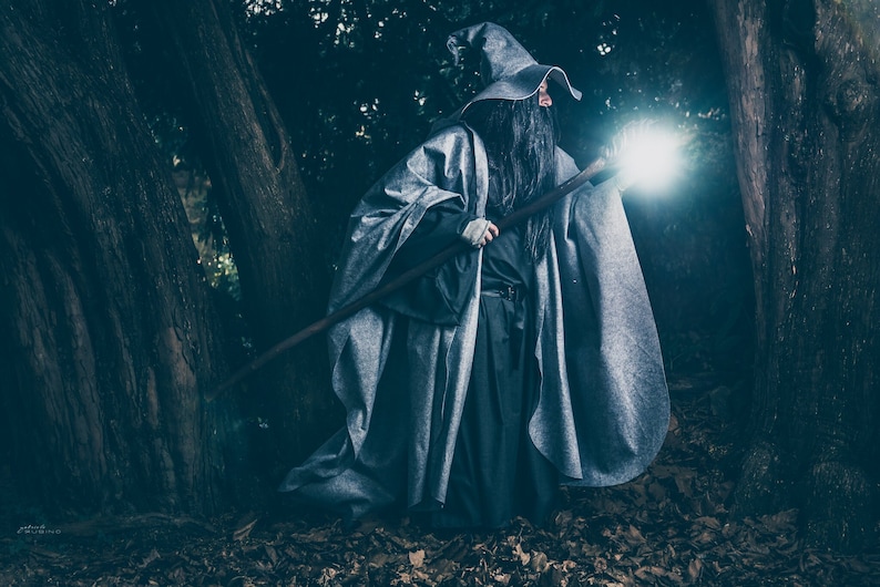Gandalf Costume + Hat + Cape - Lotr Cosplay - Lord of the Ring, the ...