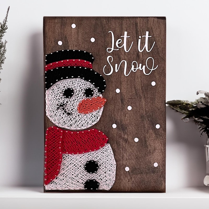 Snowman String Art - Etsy
