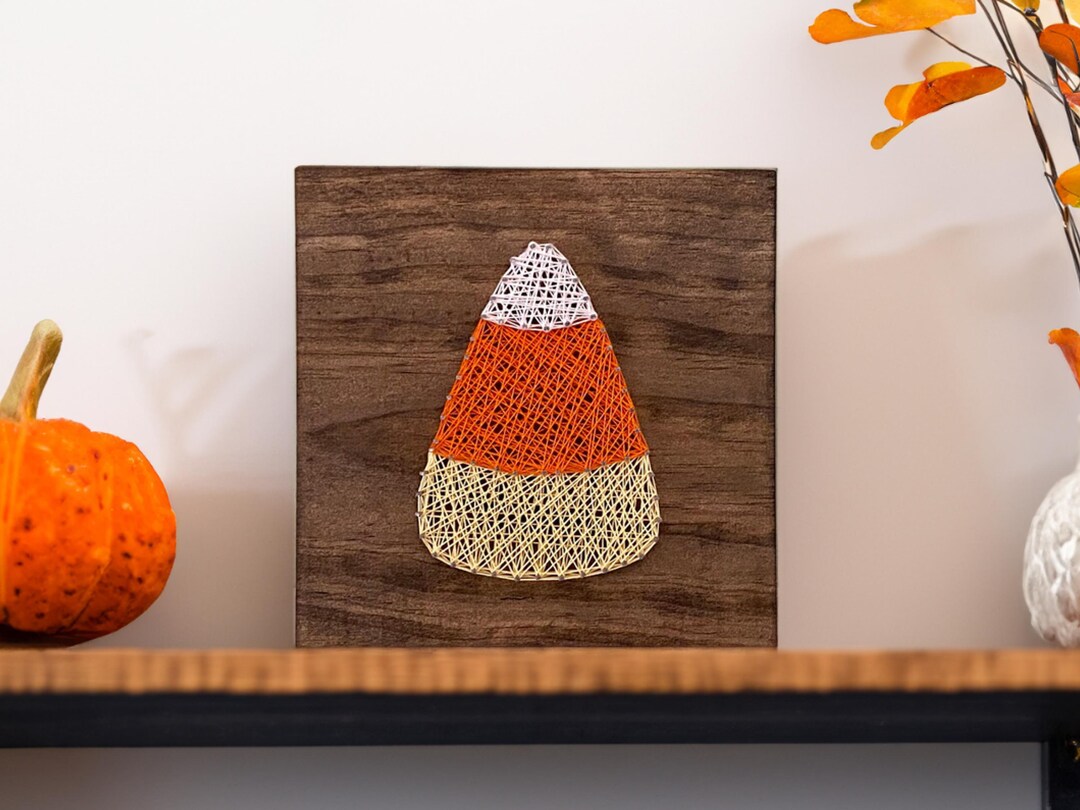 Candy Corn String Art - Fall Decor - Etsy