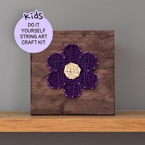 KIDS DIY Flower String Art Craft Kit - String Art Beginner - Etsy