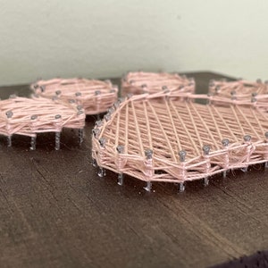 DIY Paw Print String Art Craft Kit - Pet Lover - String Art Beginner - Etsy