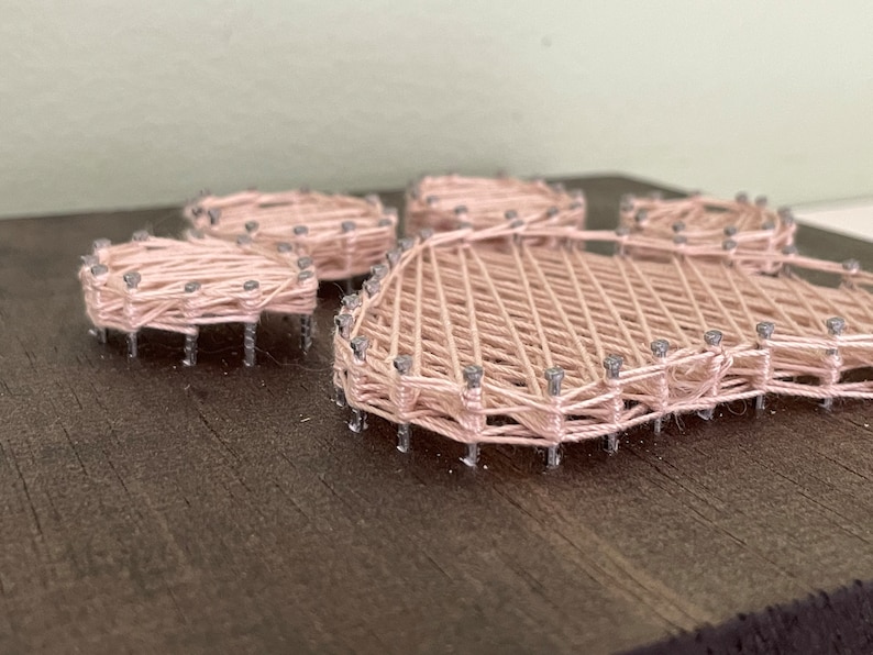 DIY Paw Print String Art Craft Kit - Pet Lover - String Art Beginner - Etsy