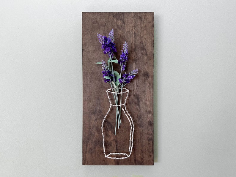 Flower Vase String Art Floral Decor Seasonal Decor Spring Flowers - Etsy