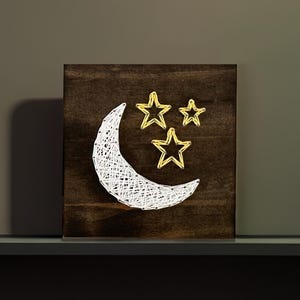 DIY Moon & Stars String Art Kit – Kids Beginner Craft - Etsy