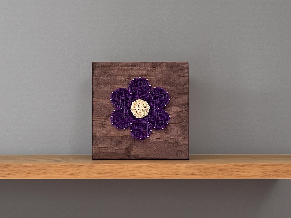 KIDS DIY Flower String Art Craft Kit - String Art Beginner - Etsy