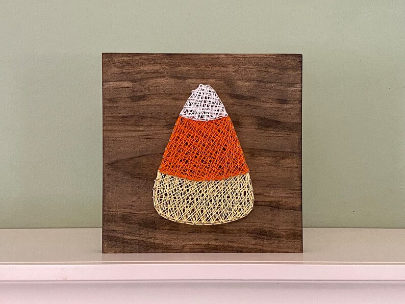 Candy Corn String Art Fall Decor - Etsy
