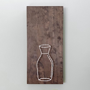 Flower Vase String Art - Floral Decor - Seasonal Decor - Spring Flowers ...