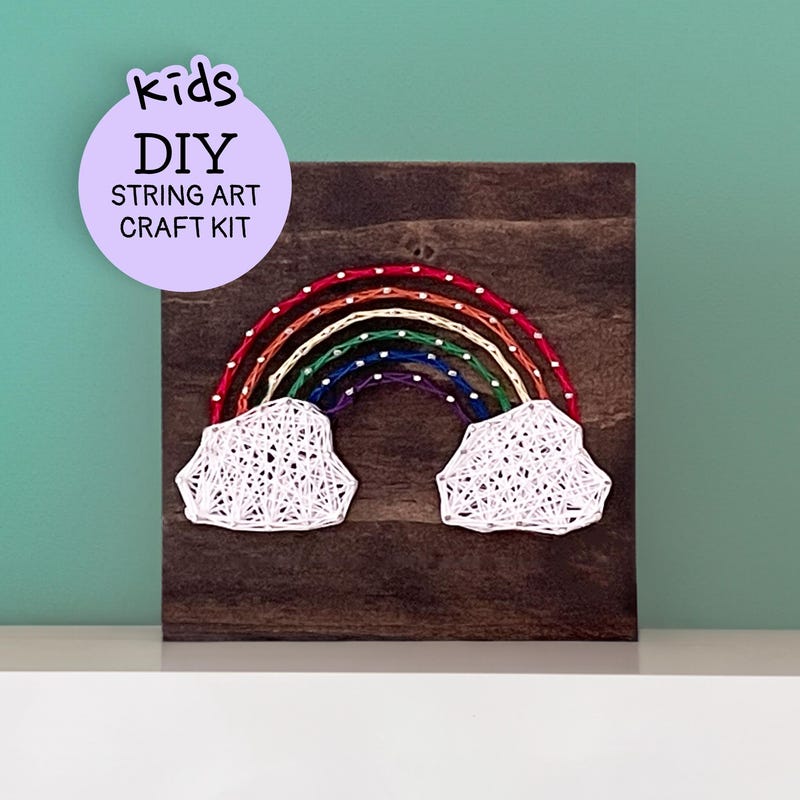 String Art Rainbow - Etsy