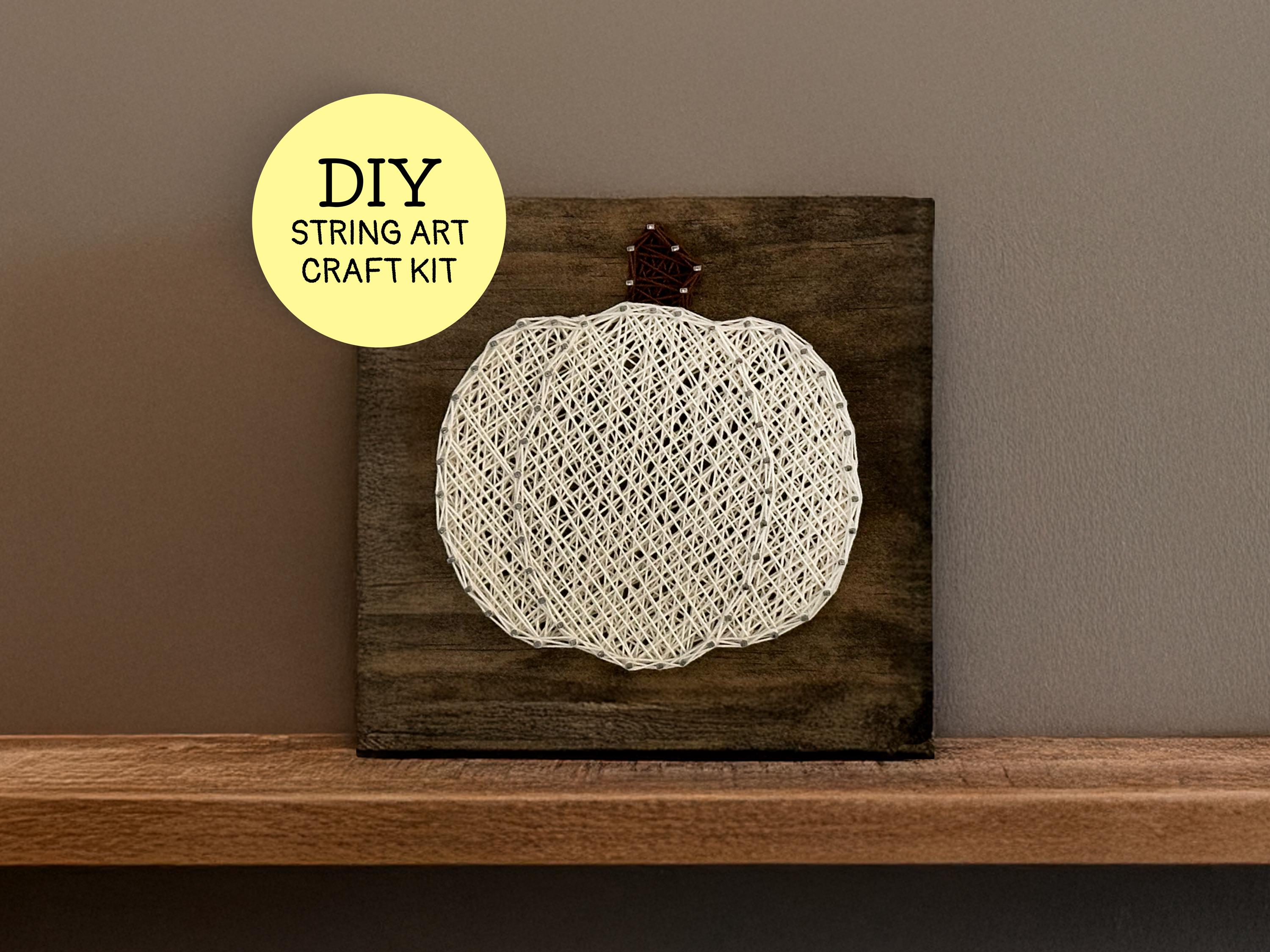 DIY Mini Pumpkin String Art Craft Kit - Fall Decor - String Art ...