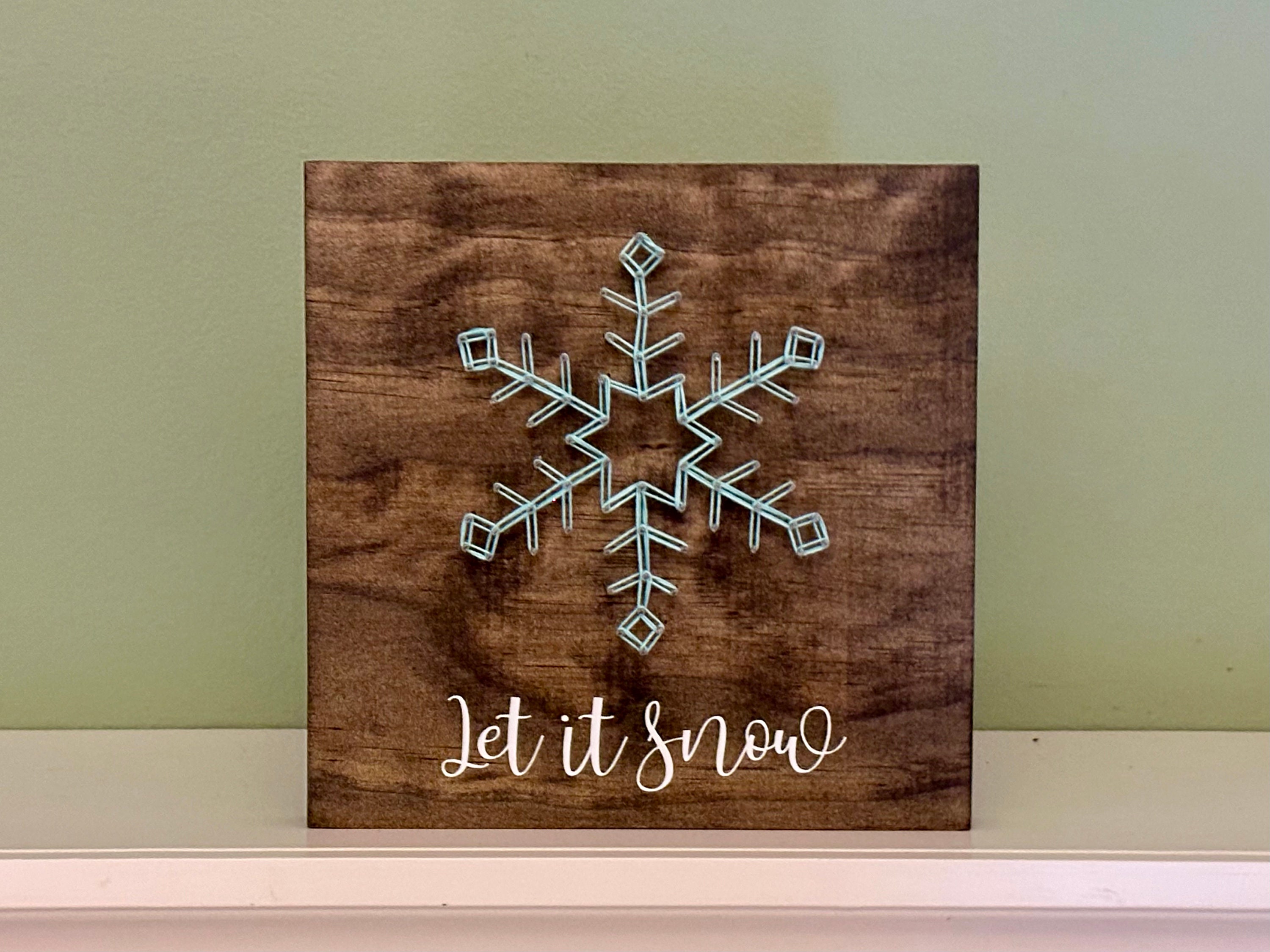 DIY Snowflake String Art Kit - Snowflake Winter Home Decor - Christmas ...