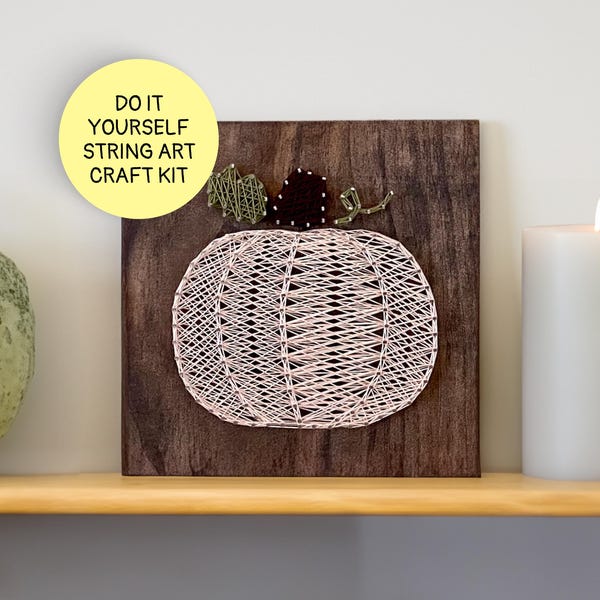 String Pumpkin Craft - Etsy