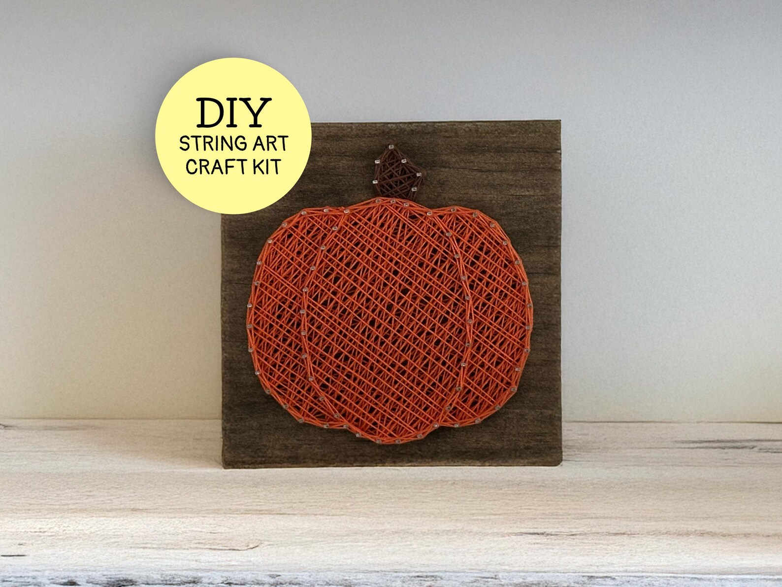 DIY Mini Pumpkin String Art Craft Kit - Fall Decor - String Art ...