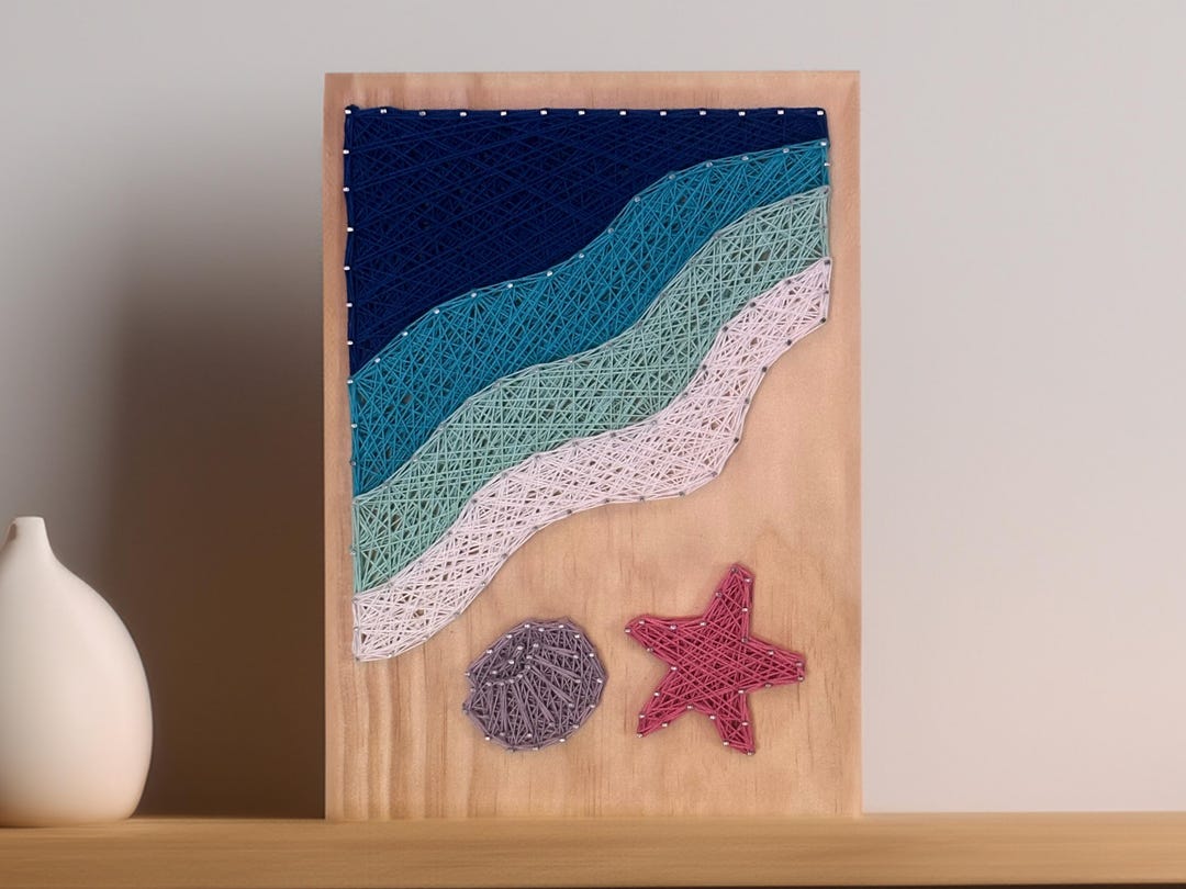 Beach Waves String Art - Beach Decor - Etsy