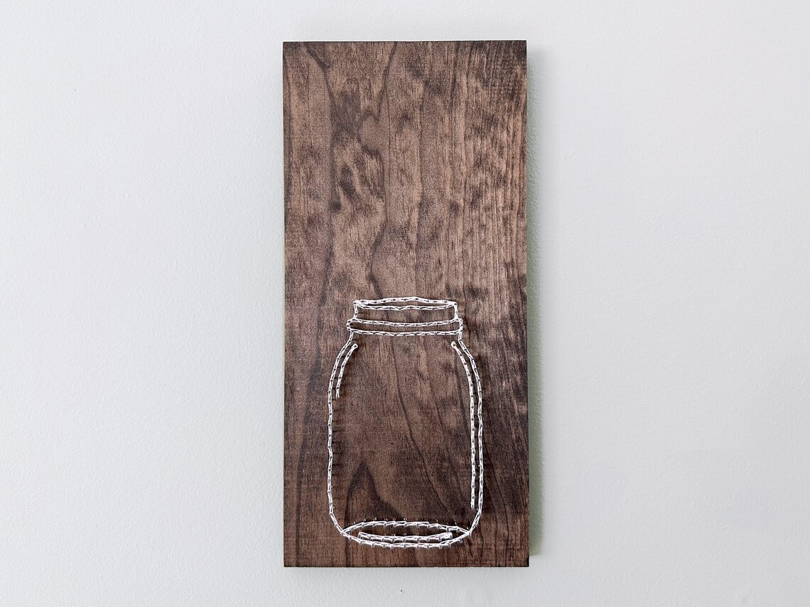 DIY Mason Jar Flower Vase String Art Kit - Etsy