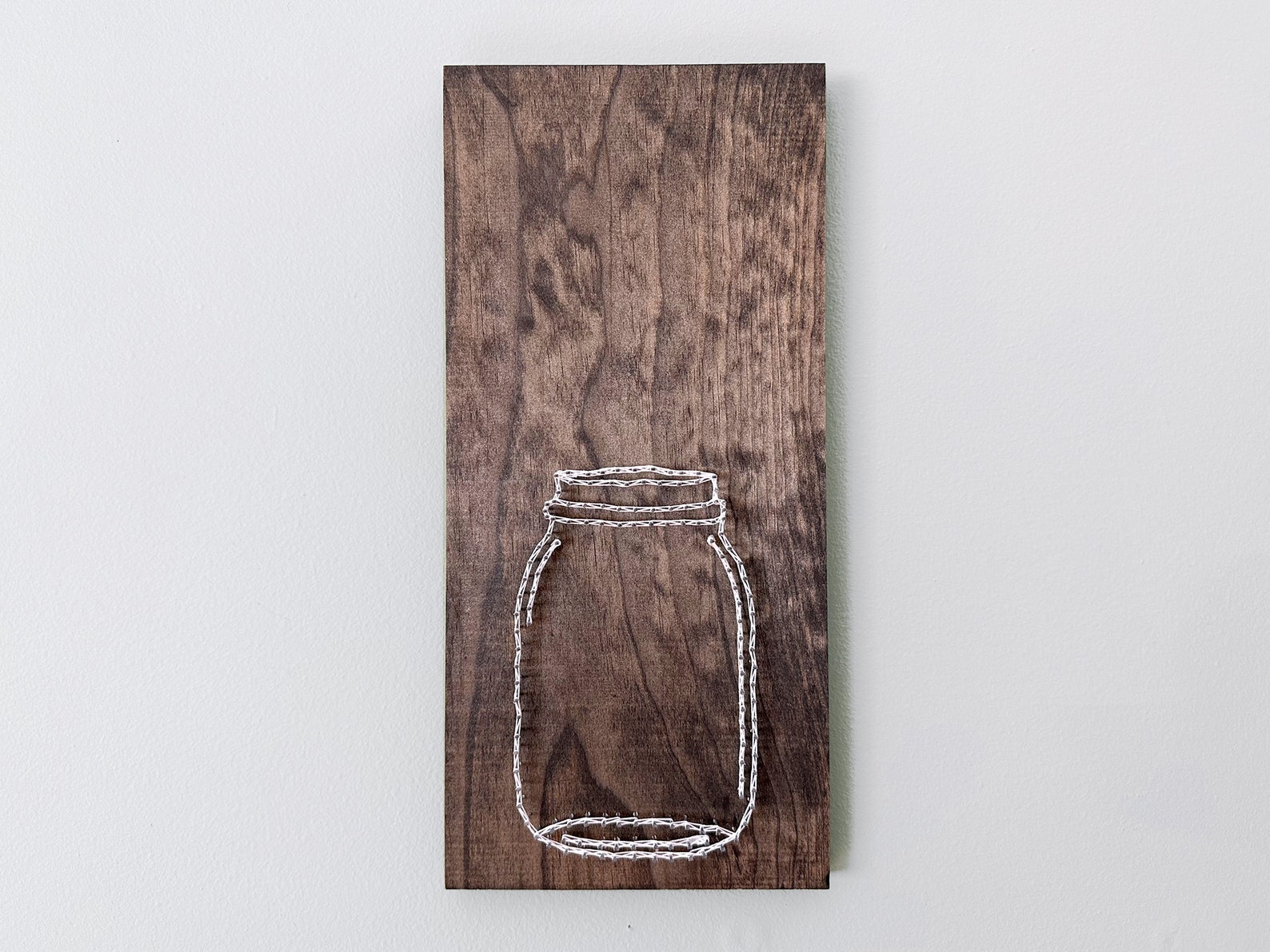 Mason Jar Flower Vase String Art - Floral Decor - Seasonal Decor ...