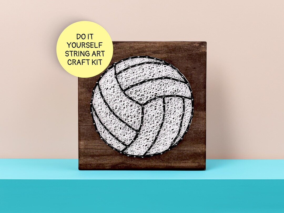 Volleyball String Art DIY Craft Kit - Sports Lover - Sports Gift ...