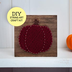 DIY Mini Pumpkin String Art Craft Kit - Fall Decor - String Art ...