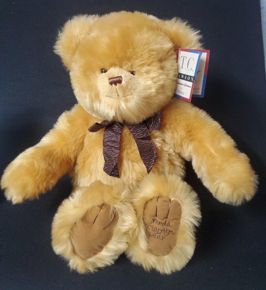 Fiesta 14 Teddy Bear 'collins' Plush Gold TC - Etsy