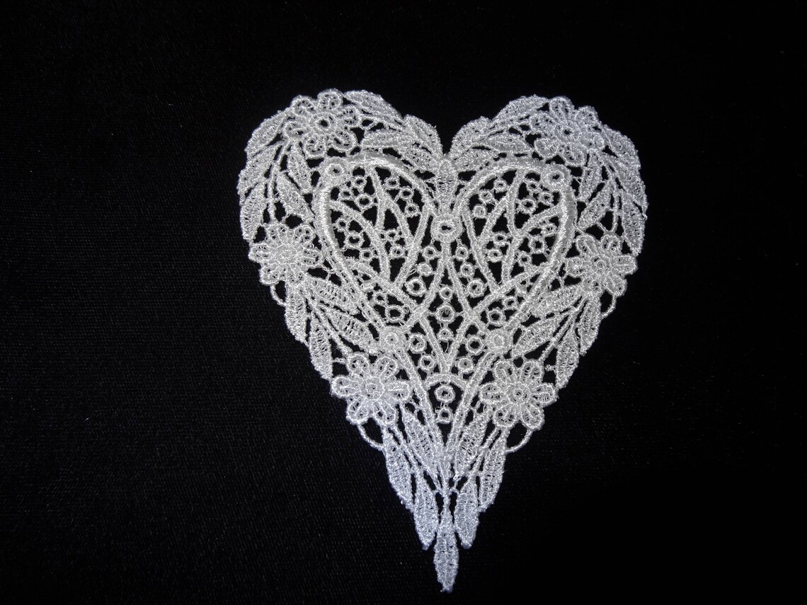 Venise Lace Heart - Lot of 6 - Etsy