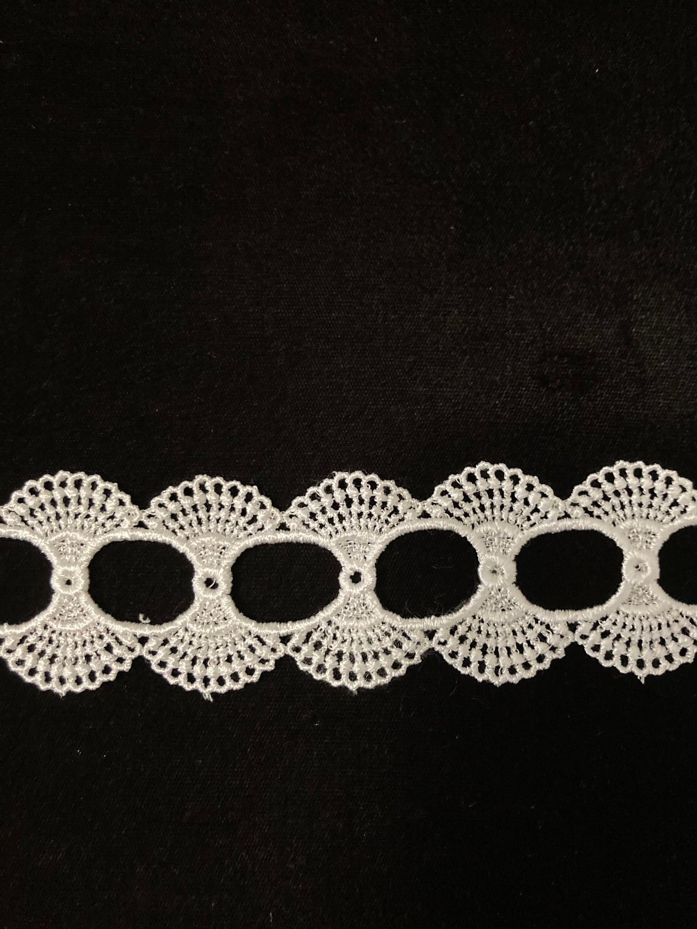 Ribete de encaje veneciano color marfil claro - Etsy México