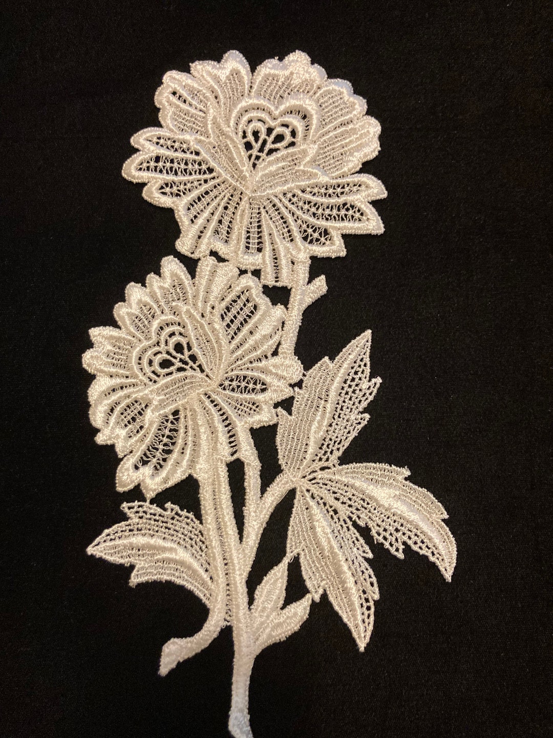 Large Flower Applique - Etsy