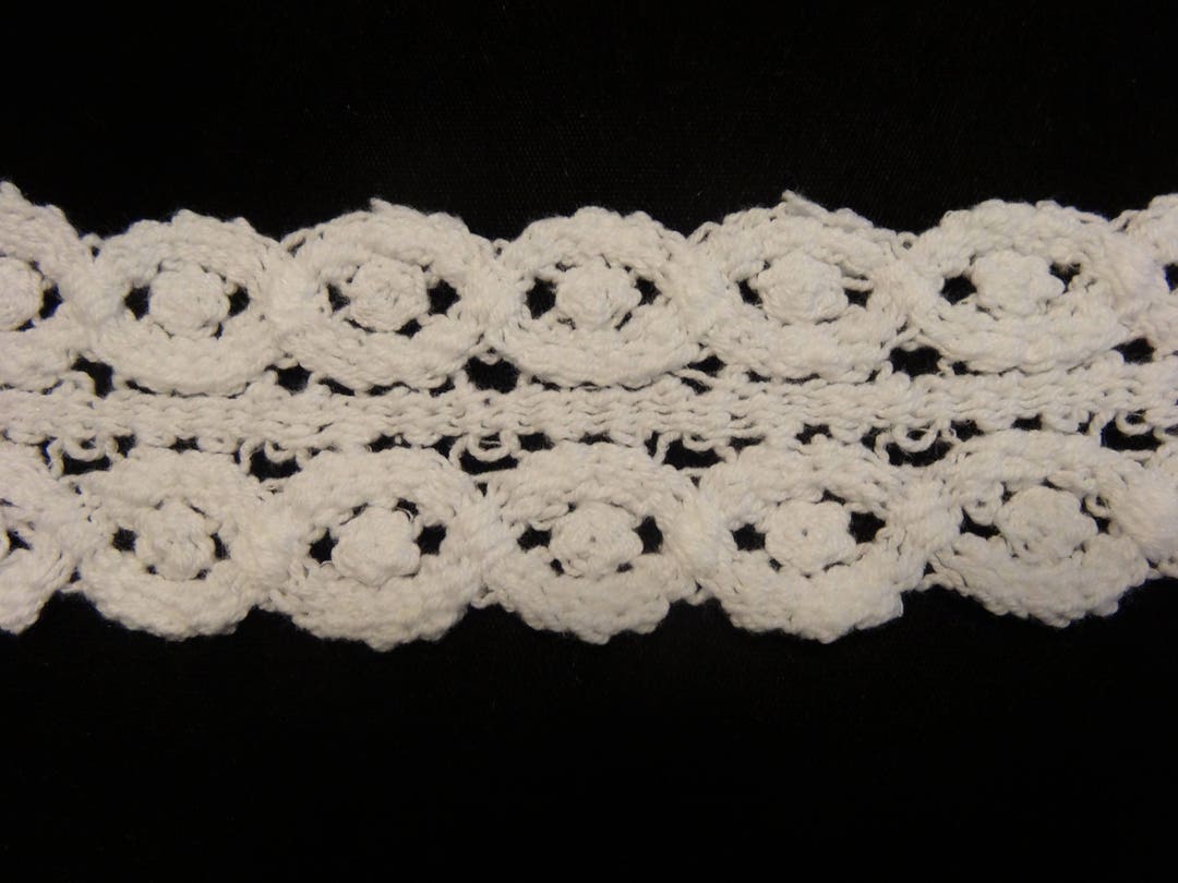 White Cotton Crochet Lace - Sold by the Yard - Etsy