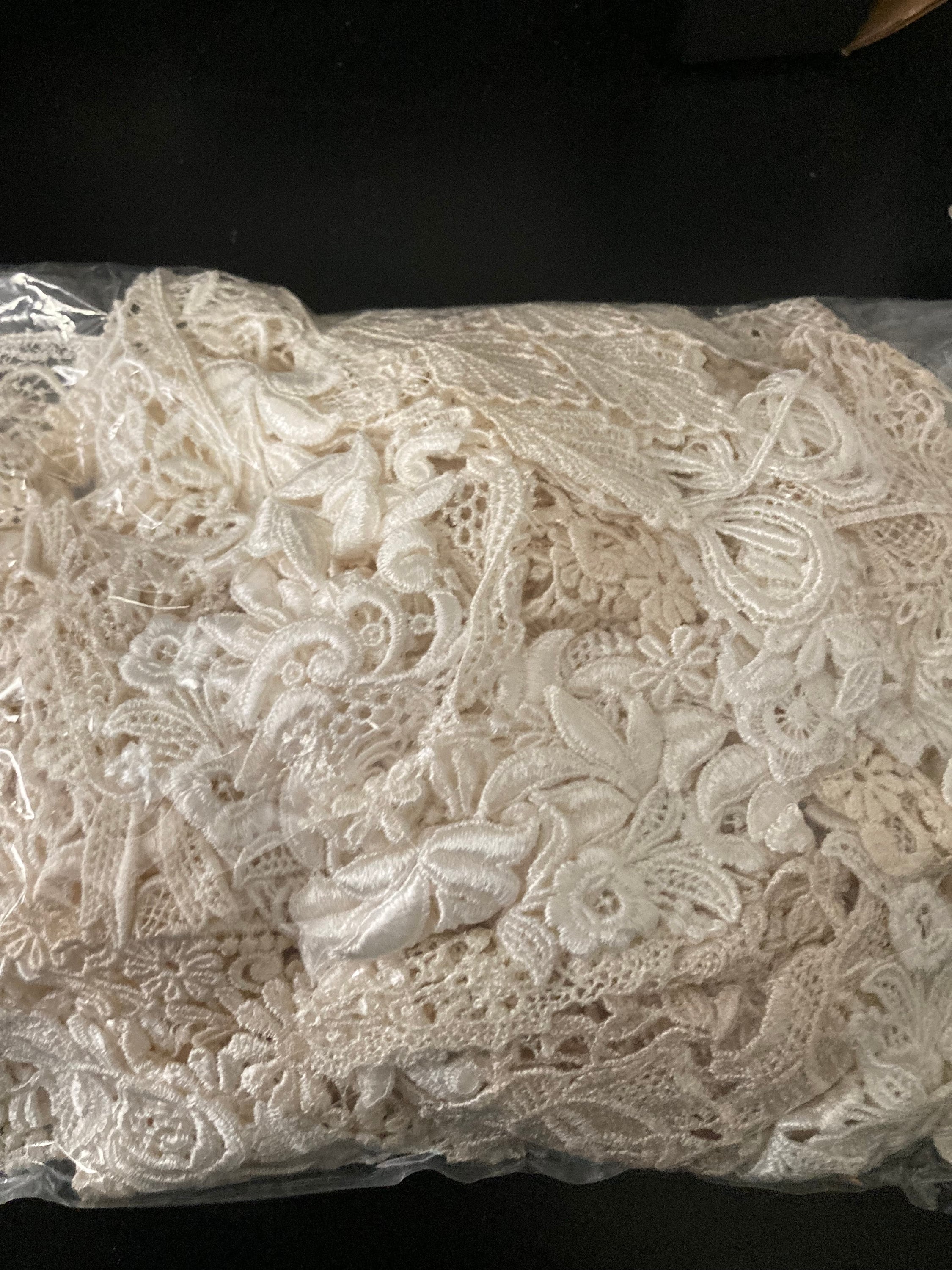 Lt Ivory Lace Pieces - Etsy