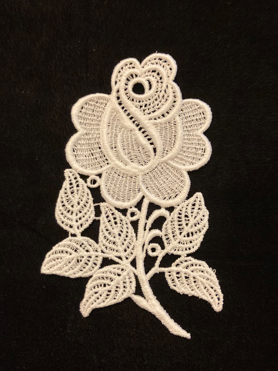 White Cotton Rose - Etsy