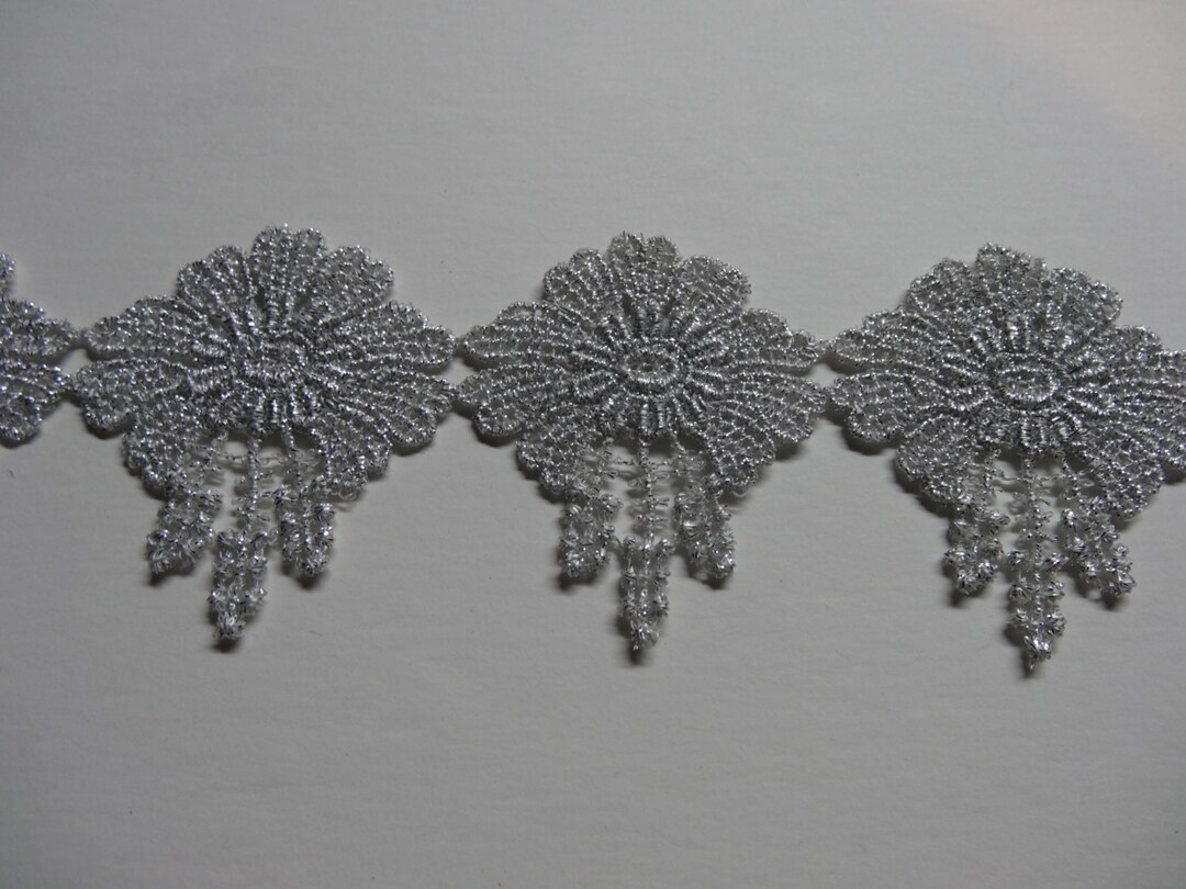 Silver Mylar Venise Lace - Etsy