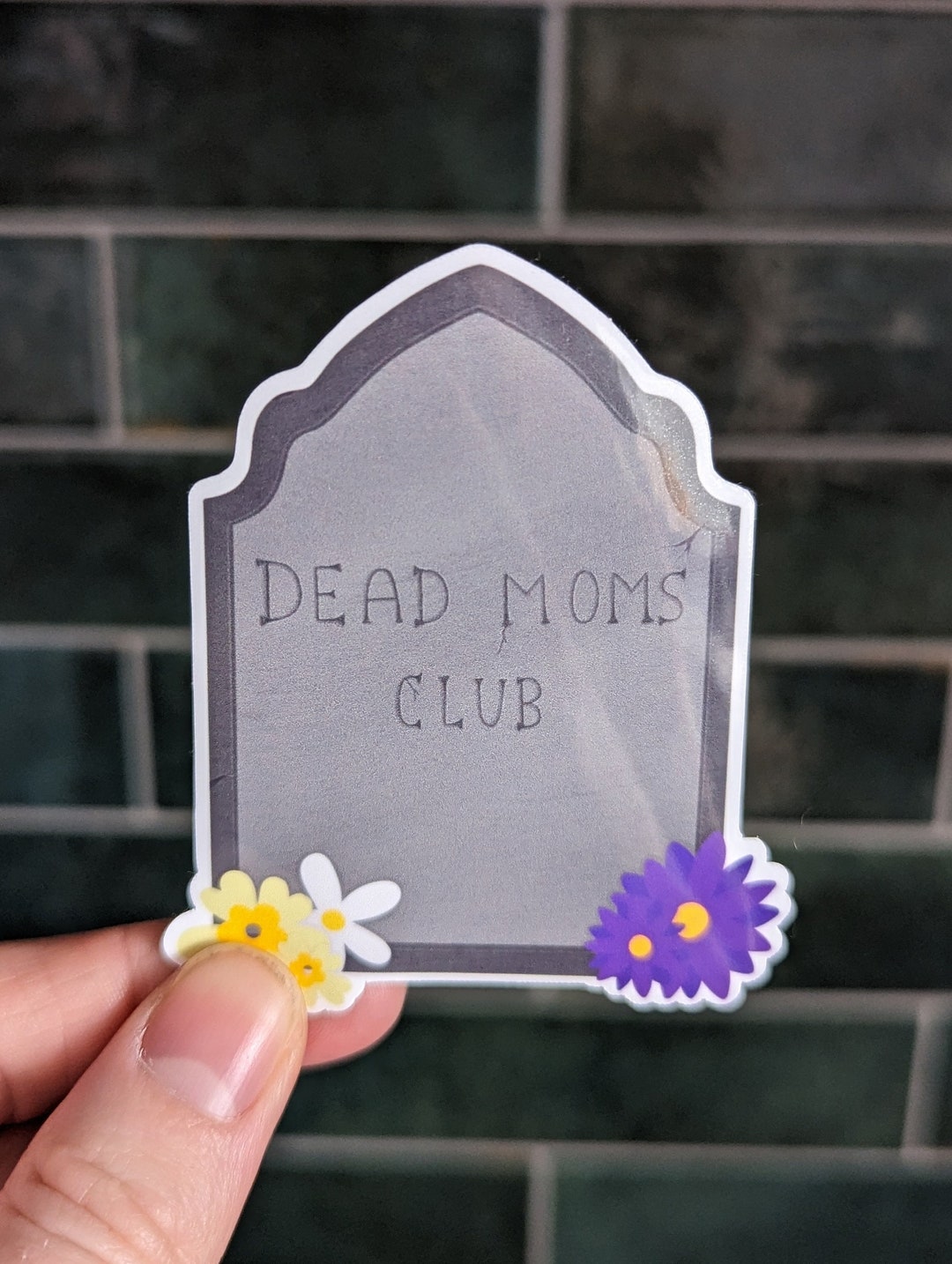 Dead Moms Club Sticker, Death Sticker, Grief Sticker, Tombstone Sticker ...