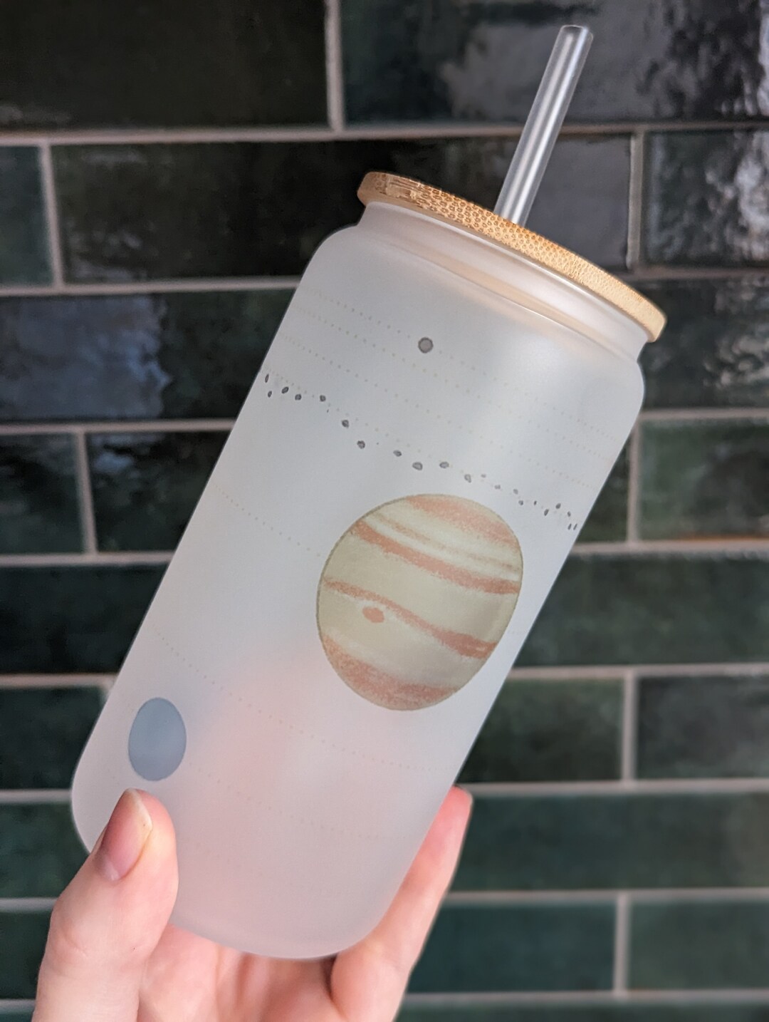 Solar System Glass Planet Gifts Space Gifts Frosted Glass - Etsy