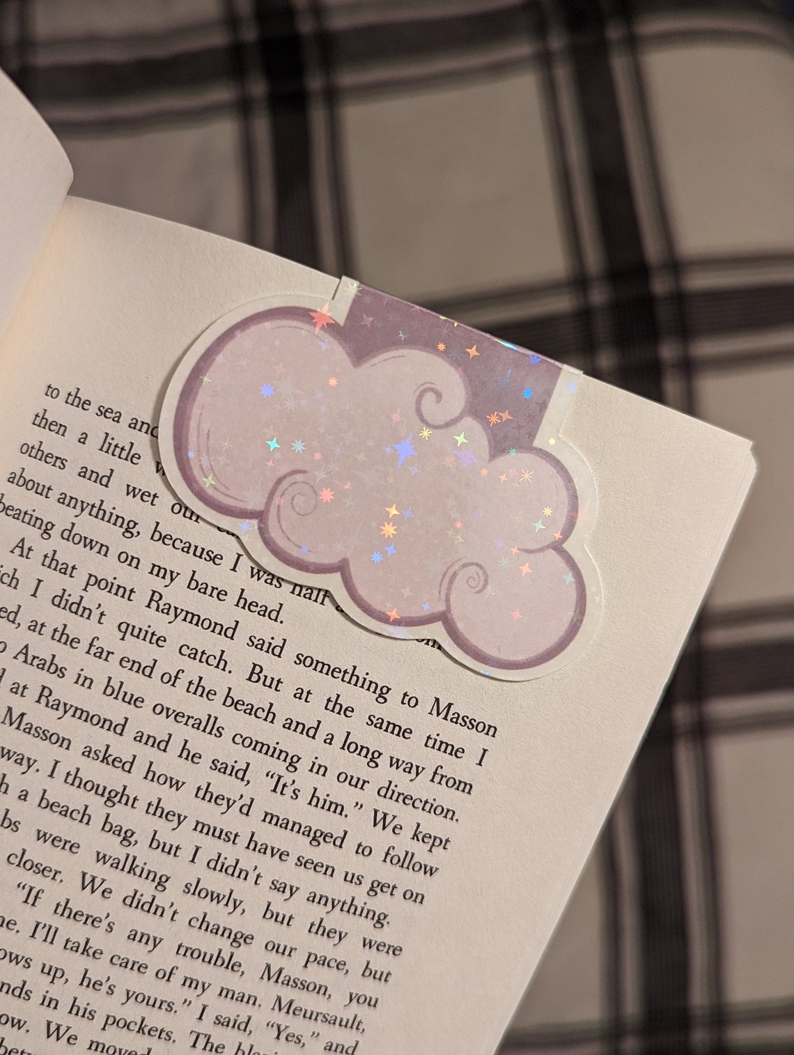 Cloud Magnetic Bookmark, Handmade Bookmark, Holographic Bookmark, Cute ...