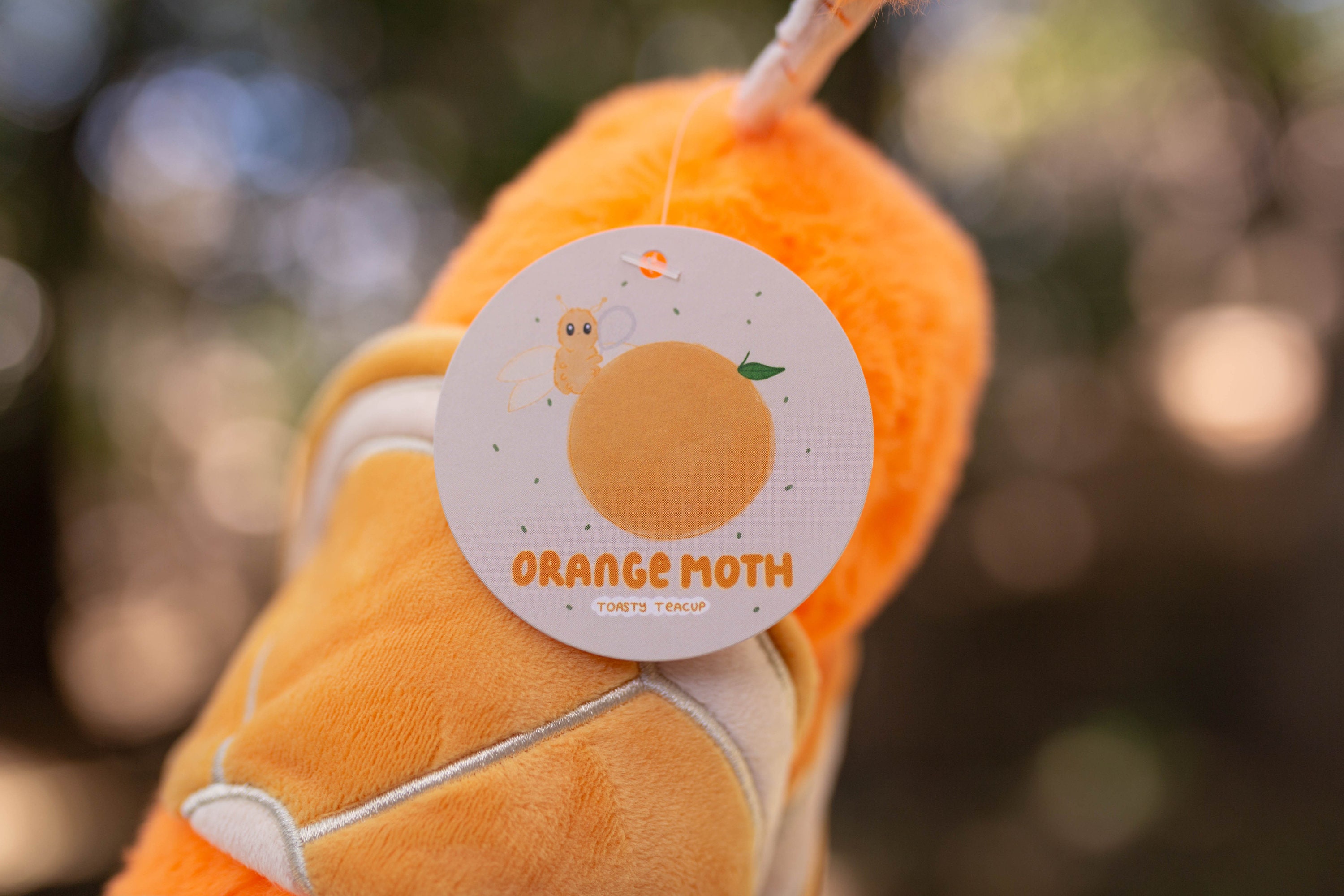 Orange Fruit Moth Plush, Fruit Plushie, Food Plush, Cottagecore Gift ...