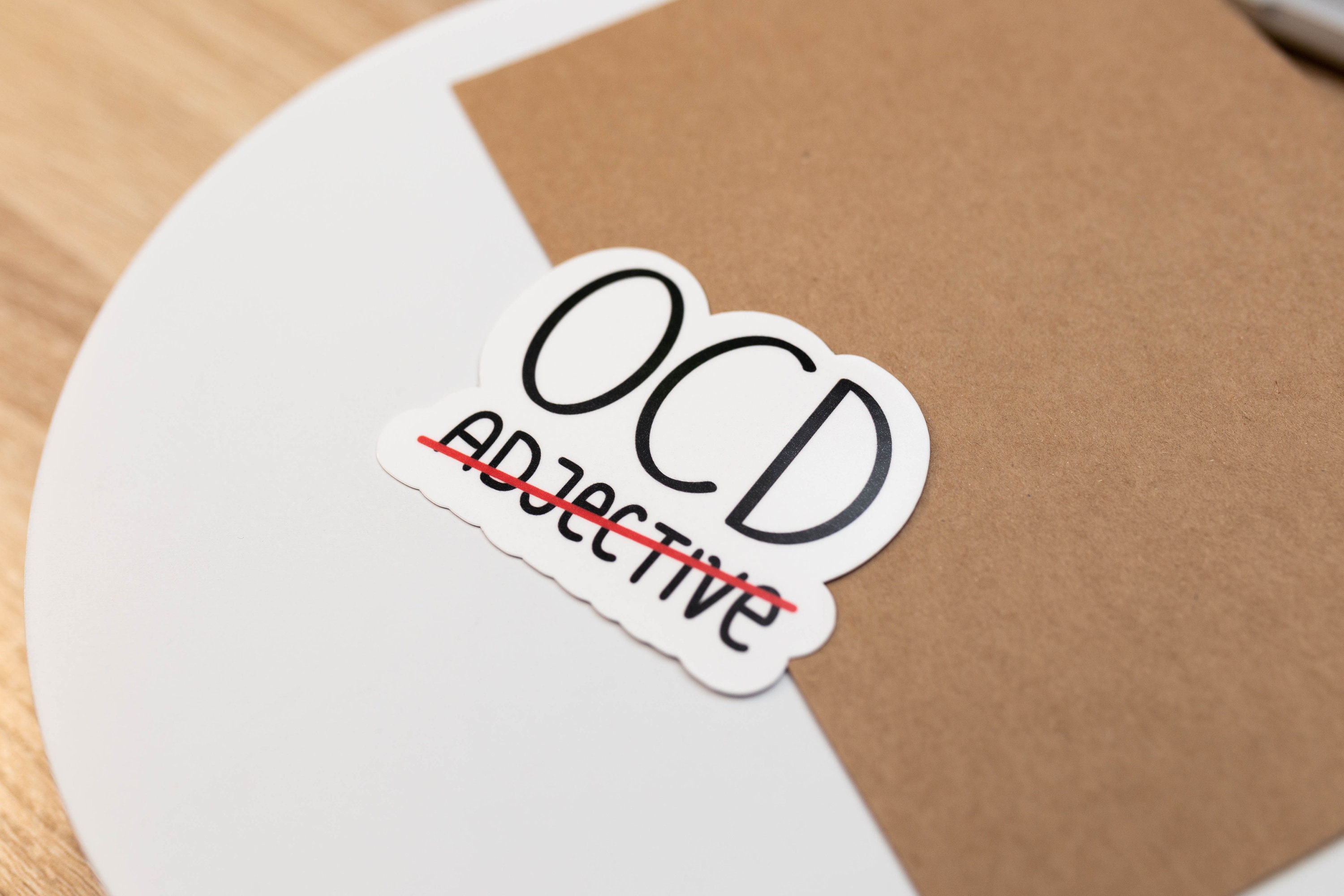OCD is Not an Adjective Sticker OCD Sticker Neurodivergent - Etsy