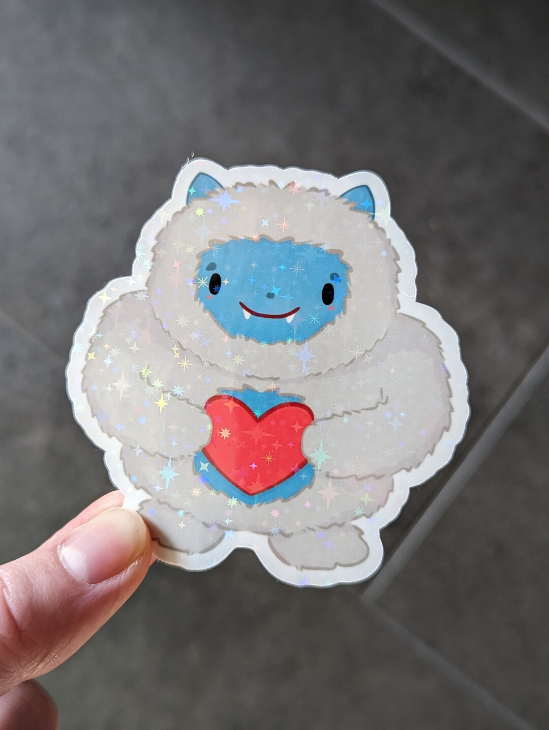 Yeti Sticker, Cute Abominable Snowman, Cute Cryptid, Cryptid Sticker ...