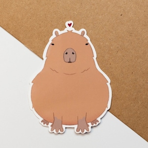 Capybara Sticker, Cute Capybara, Cute Gift for Friend, Capybara Love ...