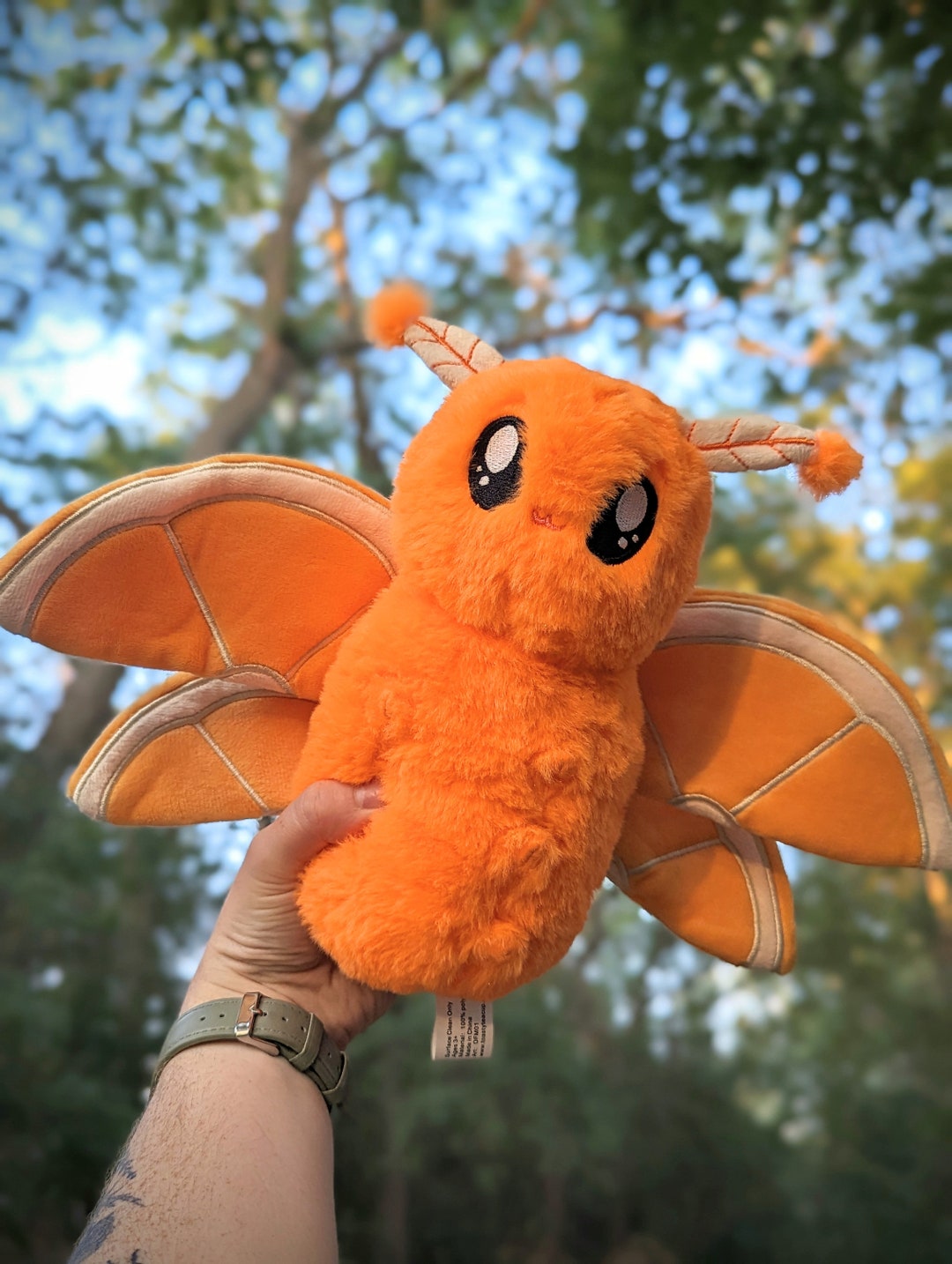 Orange Fruit Moth Plush, Fruit Plushie, Food Plush, Cottagecore Gift ...