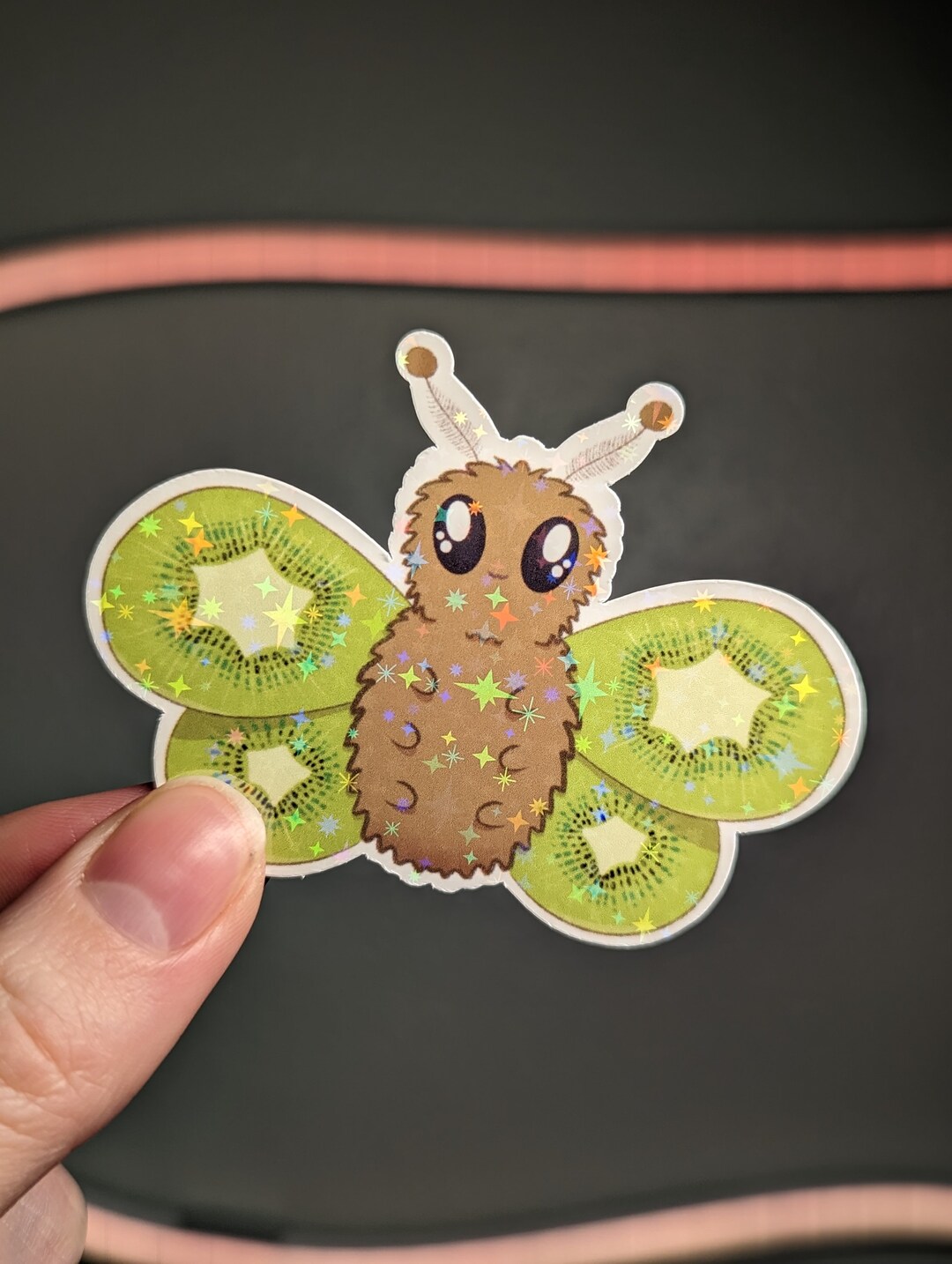 Kiwi Moth Sticker, Fruit Stickers, Cute Moth, Moth Sticker, Cottagecore ...